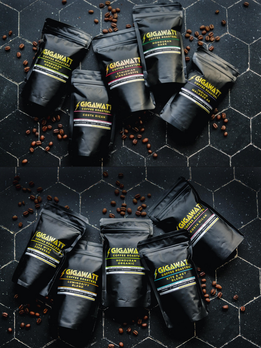 Coffee Sampler | 5 bags for $19 – Gigawatt Coffee Roasters