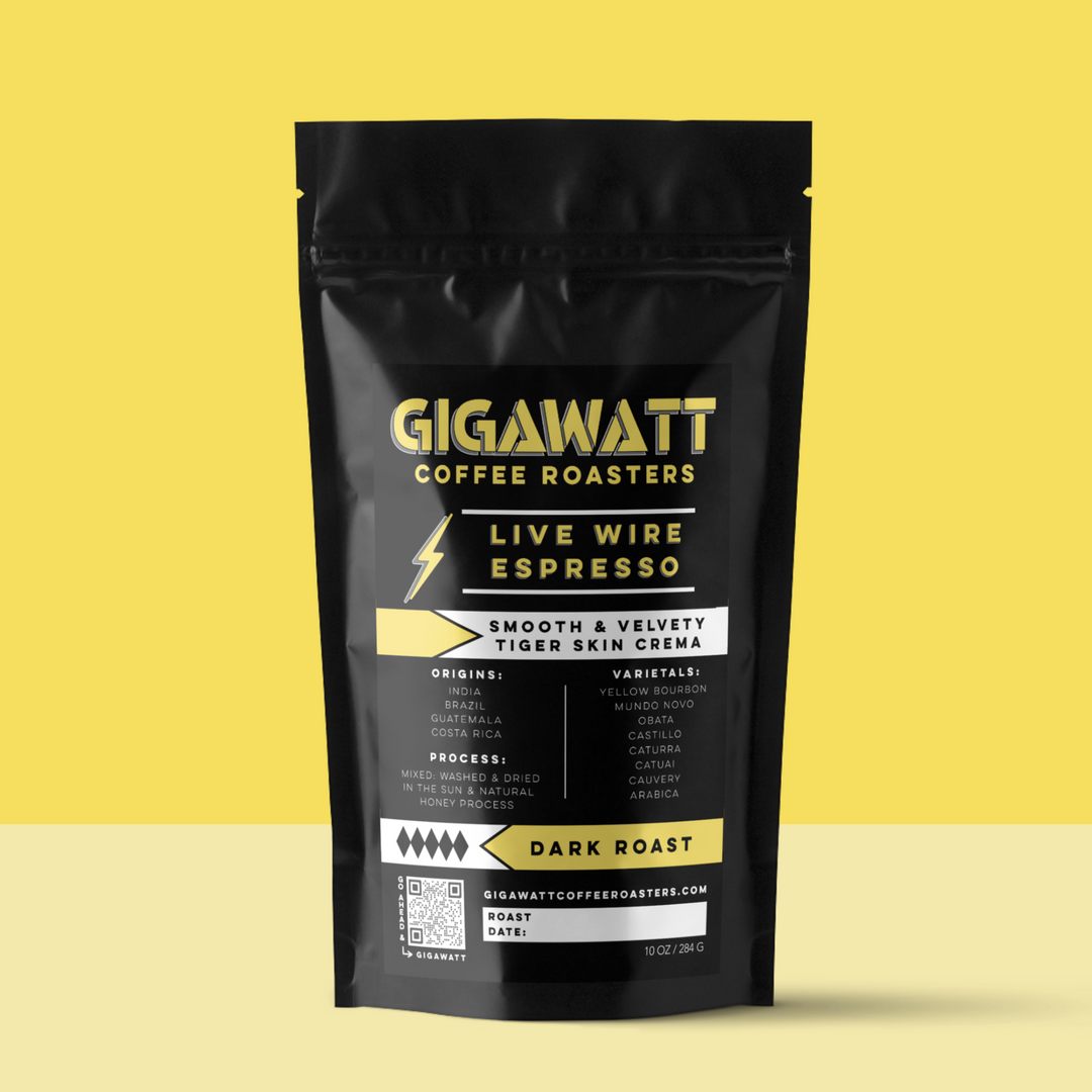 Live Wire Espresso Blend Coffee – Gigawatt Coffee Roasters