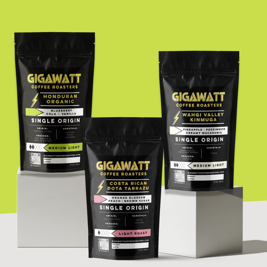 Single Origin Coffee Sampler – Gigawatt Coffee Roasters