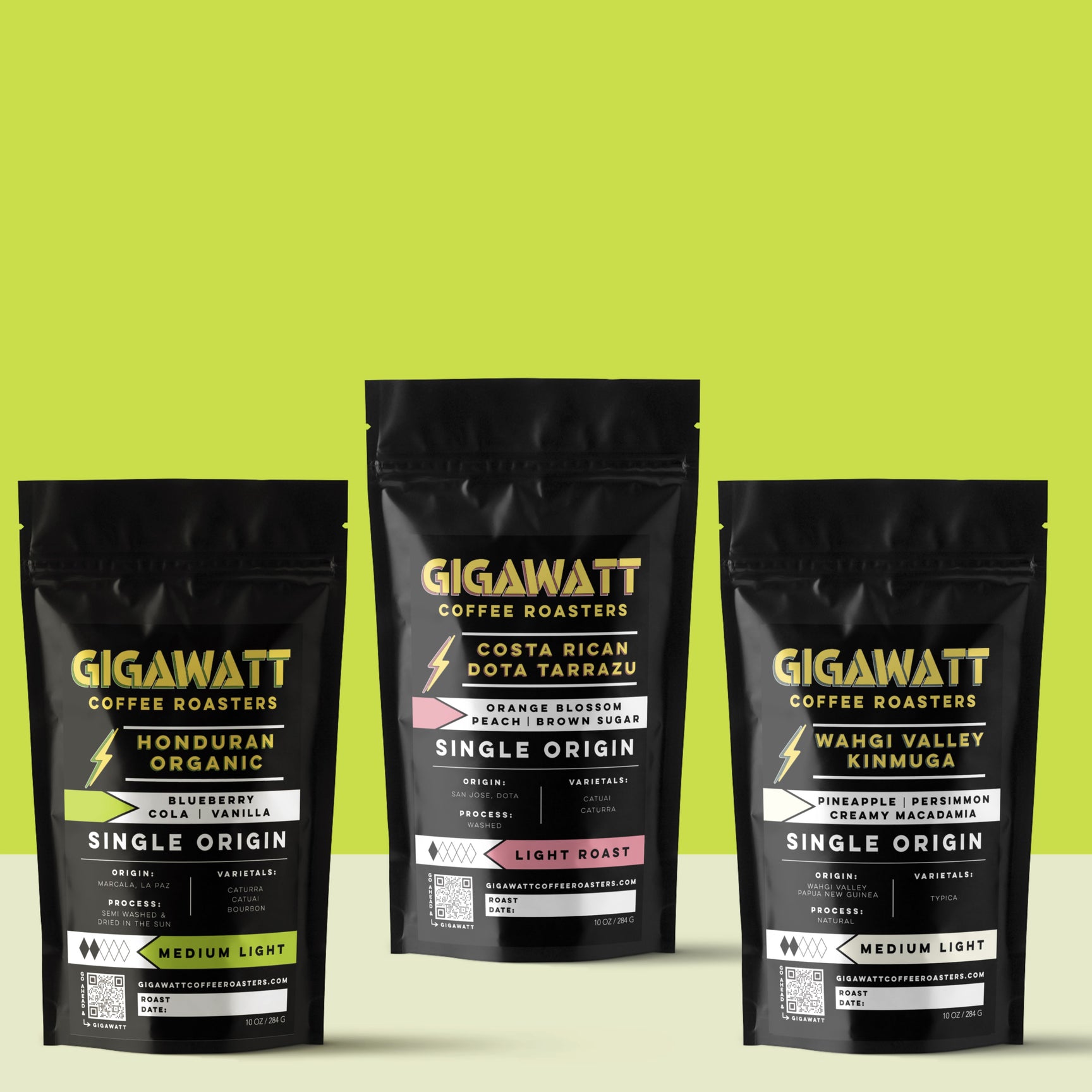 Coffee Sampler | 5 bags for $19 – Gigawatt Coffee Roasters