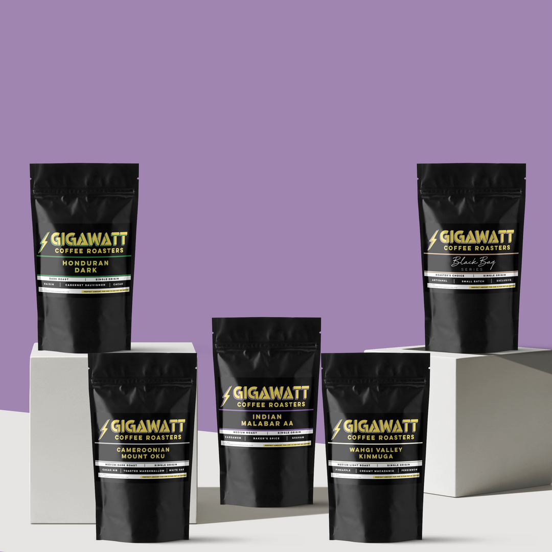 Gigawatt Single Origin Coffee Sampler Pack – Gigawatt Coffee Roasters